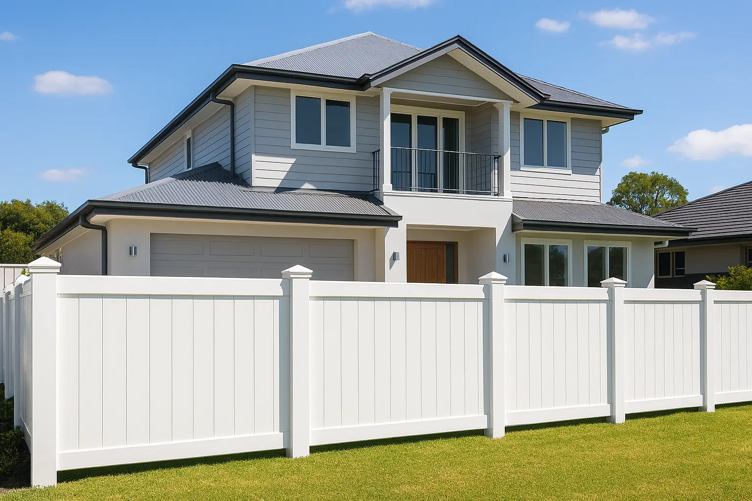 PVC Vinyl Fence Brisbane | Koala Fencing