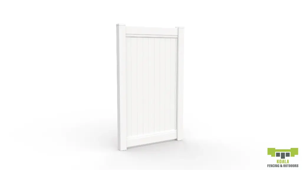 PVC Swing Gate - F01 (Full Privacy) | Koala PVC Fencing Brisbane ...