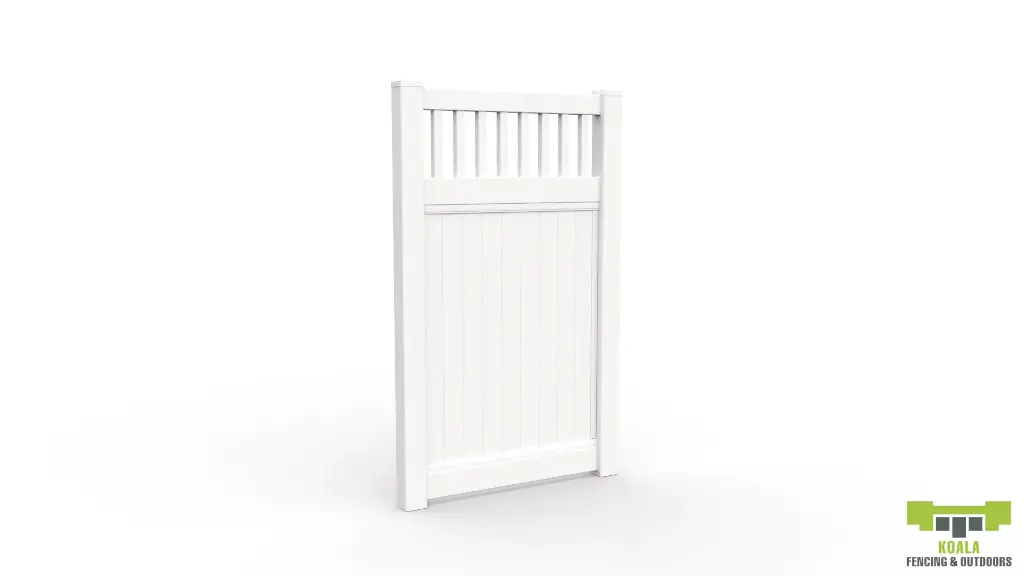PVC Swing Gate - G01 (Partial Privacy) | PVC Fencing Brisbane | Durable ...